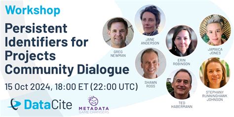 Persistent Identifiers For Projects Community Dialogue Datacite