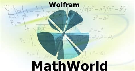Wolfram Mathworld Is An Extensive Math Resource Free Online Divided Up Into Many Different Areas