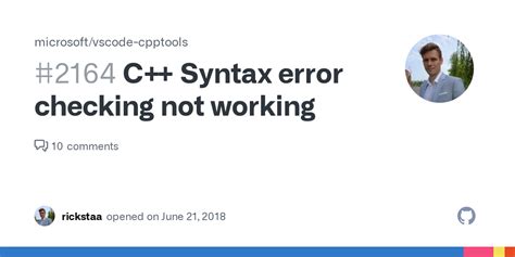 C Syntax Error Checking Not Working Issue Microsoft Vscode Cpptools GitHub