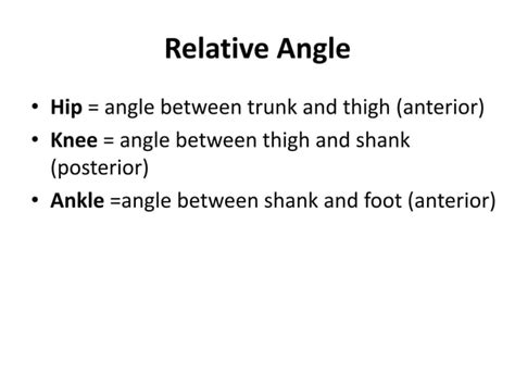 Angular Kinematics Of Human Movement