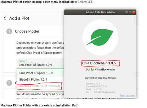how to fix madmax plotter not installed error · issue 13326 · chia