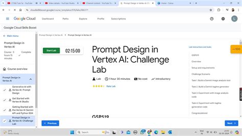 new prompt design in vertex ai challenge lab easy lab solution