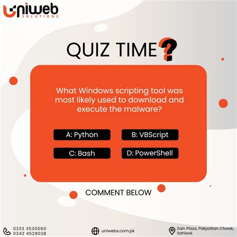 Uni Web Solutions On Linkedin Quiztime Cybersecurity Techtrivia
