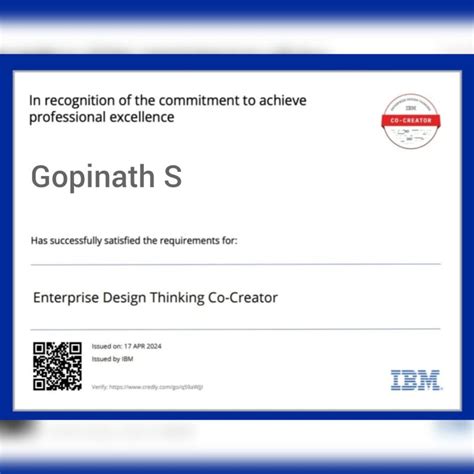 Ibm Designthinking Certification Innovation Problemsolving