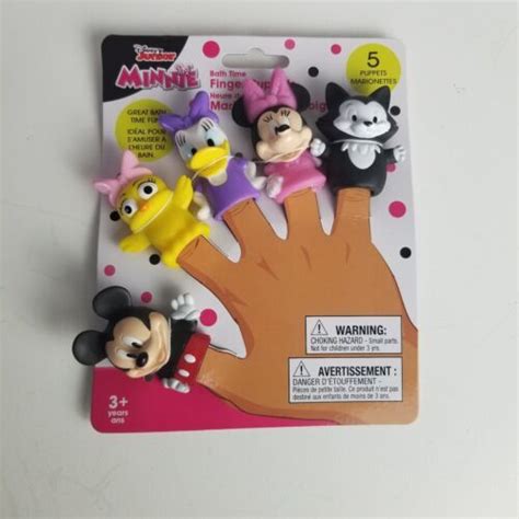 Minnie Mouse Finger Puppets Bath Time Minnie Mickey Daisy Cuckoo Loca