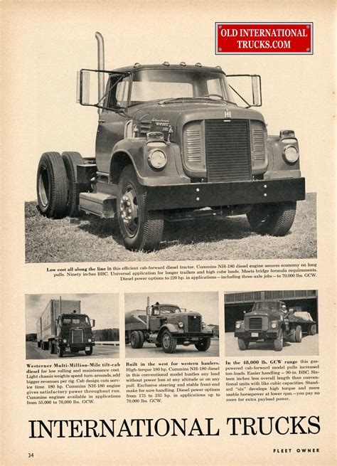 Old International Ads International Brand • Old International Truck Parts