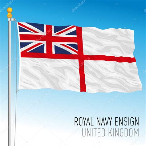 Royal Navy Ensign Reino Unido Ilustración Vectorial 2024