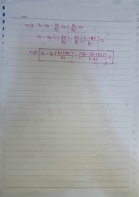[solved] 4 find the expression for the output voltage in the op amp
