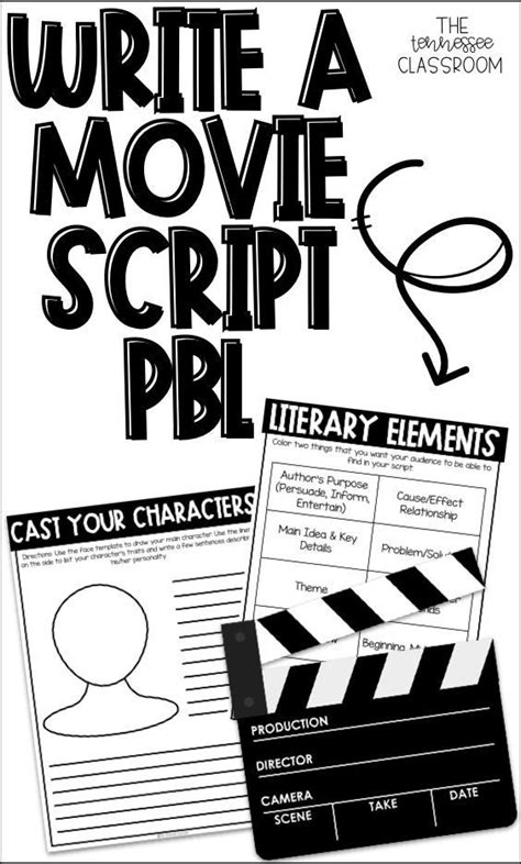 Write Your Own Movie Script Writing Project Distance Learning Elementary Writing Teaching