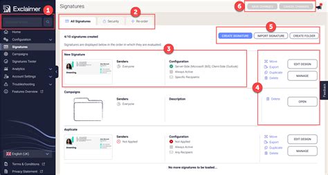 All Signatures Exclaimer Knowledge Base