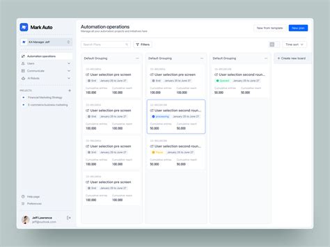 Marketing Automation Dashboards Dashboards By He Bai On Dribbble