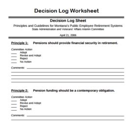 Decision Log Templates 12 Free Docs Xlsx PDF Formats Samples