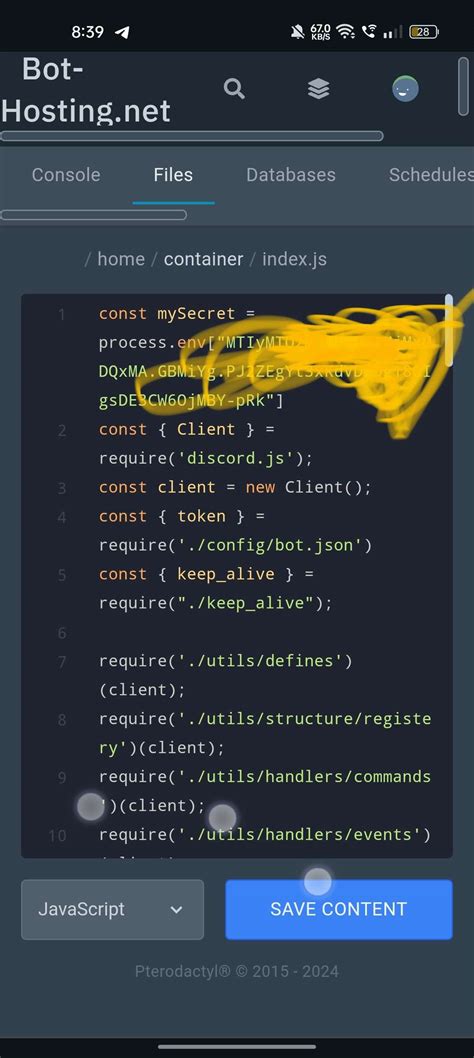 Put Token But Say Invalid Discordjs Imagine An App