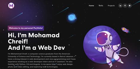 GitHub Mo Chr React Portfolio