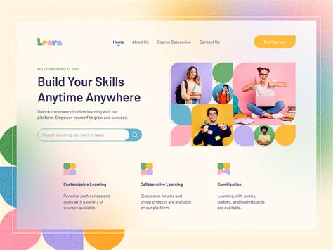 E Learning Platform Landing Page By Abdullah Khalid On Dribbble