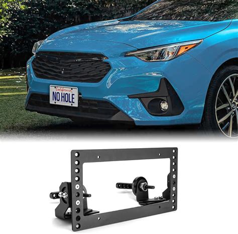 Weisen Front Grille License Plate Holder Mount Bracket Kit