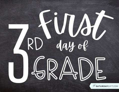 First Day Of 3rd Grade Sign