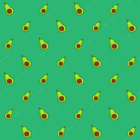 Premium Vector | Vector low poly avocado seamless pattern