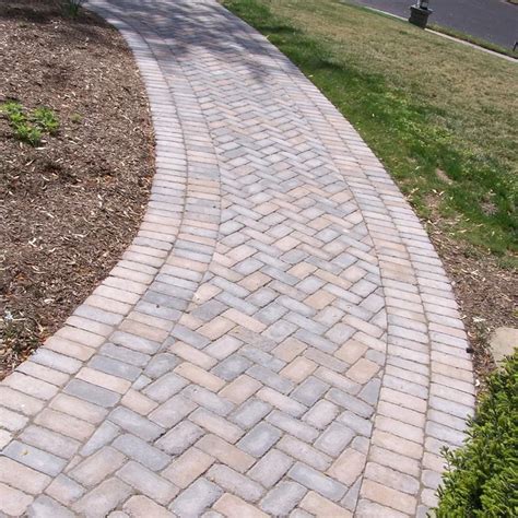 Pavers In Herringbone Pattern