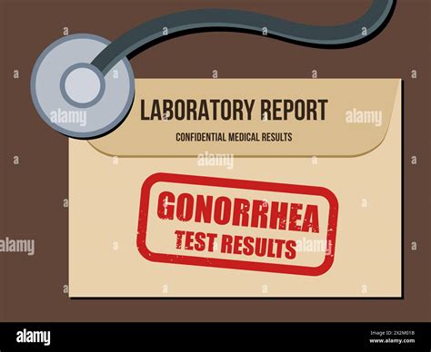 Gonorrhea Std Test Results Medical Laboratory Health Screening Report