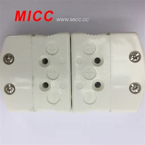 Micc 180 Degrees High Temperature 3 Leads Thermocouple Connector With