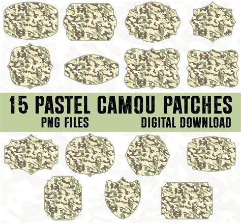 Camo Patches Png Bundle Camo Patch Png Camo Sublimation Png Hunting