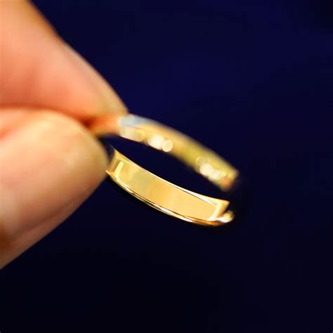 Automic Gold Rectangular Signet Ring Sustainable Fine Jewelry