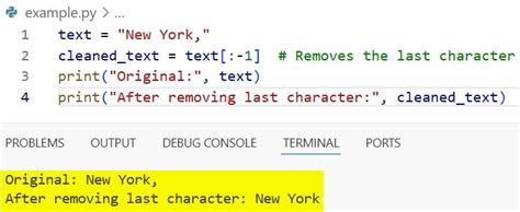 Remove Last Character From String In Python