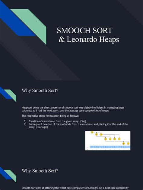 Smooth Sort And Leonardo Heap Pdf Algorithms And Data Structures Computer Programming