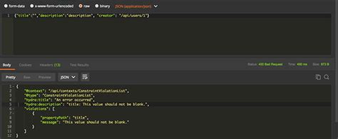 Symfony API Platform Returns Type Error Instead Of Validation Error When Passing Null To A