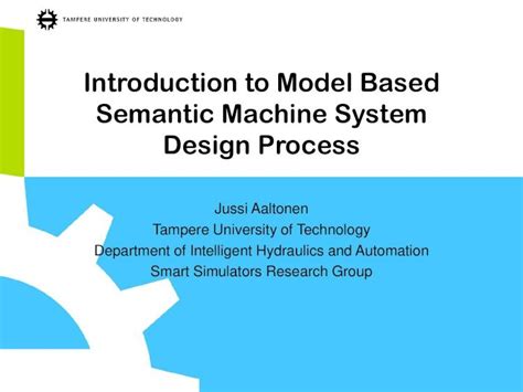 Pdf Introduction To Model Based Semantic Machine System Design