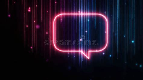 Digital Speech Bubble On Binary Code Background In Web Stock Video