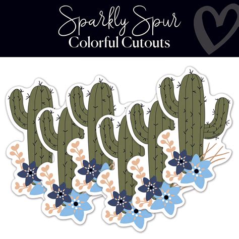 Sparkly Spur Pre Printed Classroom Decor Bundle Schoolgirl Style