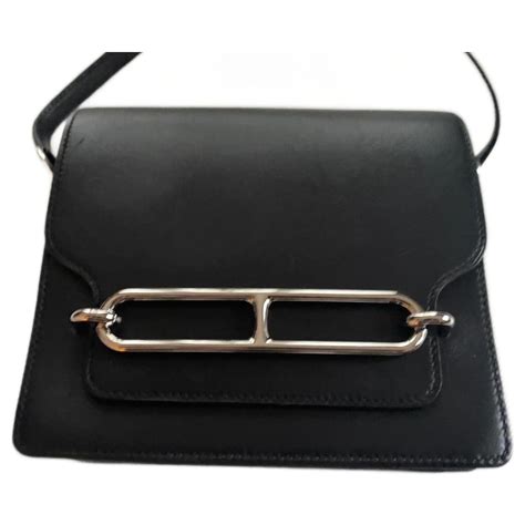 Hermès Hermes Mini Roulis Bag Black Leather Ref 1070527 Joli Closet