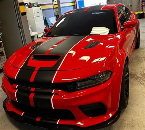 Dual Redline Racing Rally Stripe For Dodge Charger Srt Widebody Redeye