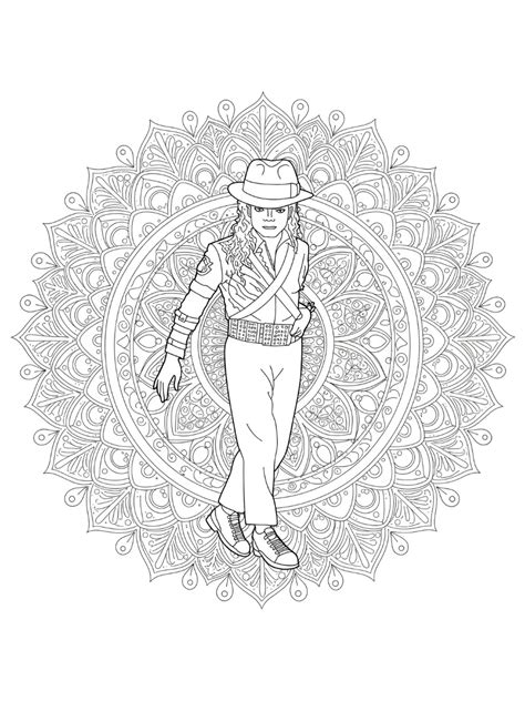 Hojas Para Colorear De Michael Jackson Para Imprimir