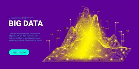 Premium Vector Big Data Abstract Background With Analysis Visualization