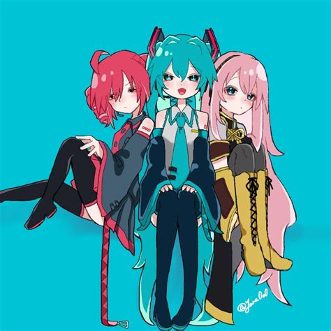 Hatsune Miku Megurine Luka And Kasane Teto Vocaloid And 1 More
