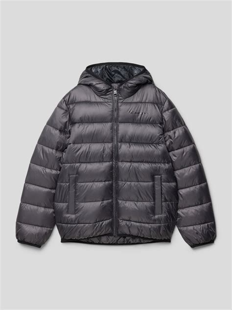 Champion Steppjacke Mit Kapuze Graphit Online Kaufen