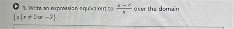solved write an expression equivalent to x 4x ﻿over the