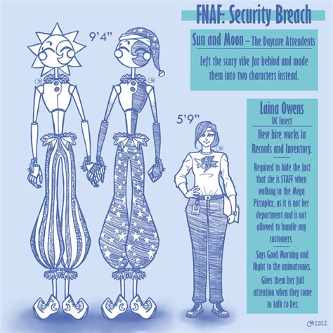 Sun And Moon Fnaf Security Breach Fanart By Skylarlunair On Deviantart
