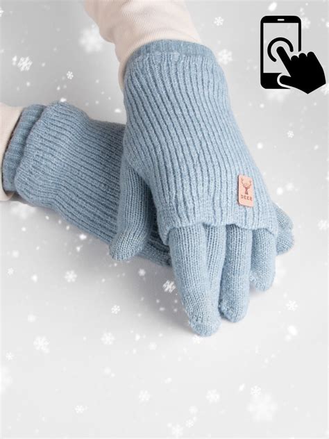 Перчатки женские сенсорные Kim Lin J-374 цвет: голубой купить от 320₽ в ...