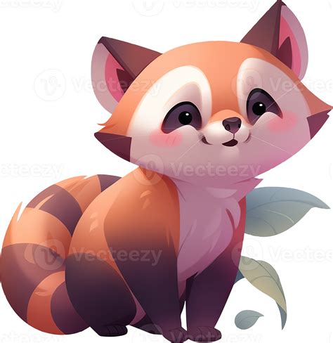 Adorable Red Pandas Captivating Moments In The Trees With Ai Generated 26910836 Png