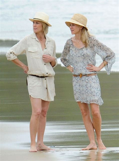 Naomi Watts Print Dress Beach Outfit Robin Wright Outfits