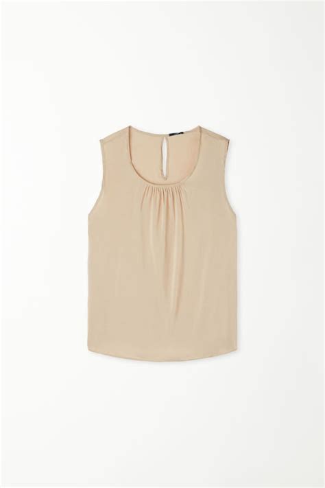 Майка на Широких Бретелях из Вискозной Ткани Майки ЖЕНЩИНАМ Tezenis