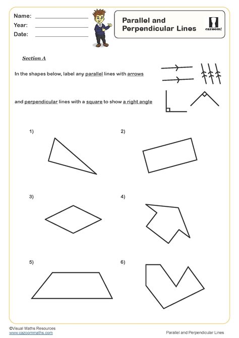 Free Printable Worksheets Parallel Perpendicular Lines Worksheets Hq