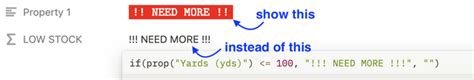 How To Show Text Property When Formula Property Is Triggered Rnotion
