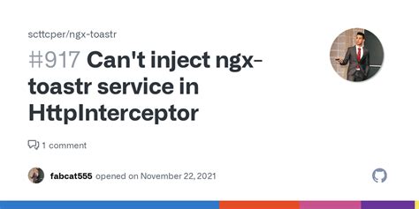 Can T Inject Ngx Toastr Service In HttpInterceptor Issue Scttcper Ngx Toastr GitHub