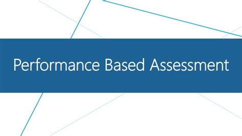 Performance Based Assessment Pptx