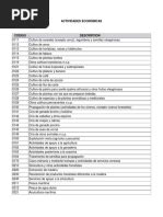 Catálogo De Actividades Económicas Sat Pdf Transporte Agricultura